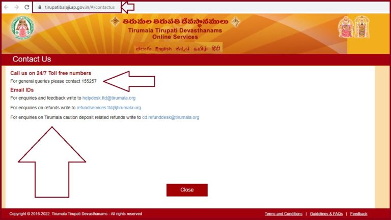 TTD Customer Care Number | TTD Toll Free Number 2025
