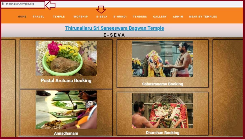 Thirunallar Temple Darshan Seva Book Online & Temple Timings
